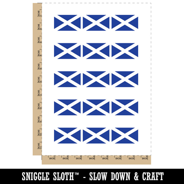 Scotland Flag Temporary Tattoo Water Resistant Fake Body Art Set Colle ...